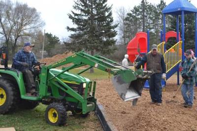 Volunteers join together in creating new playground | Local News ...