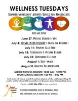 Wellness Tuesdays series for adolescents looking to discuss mental ...