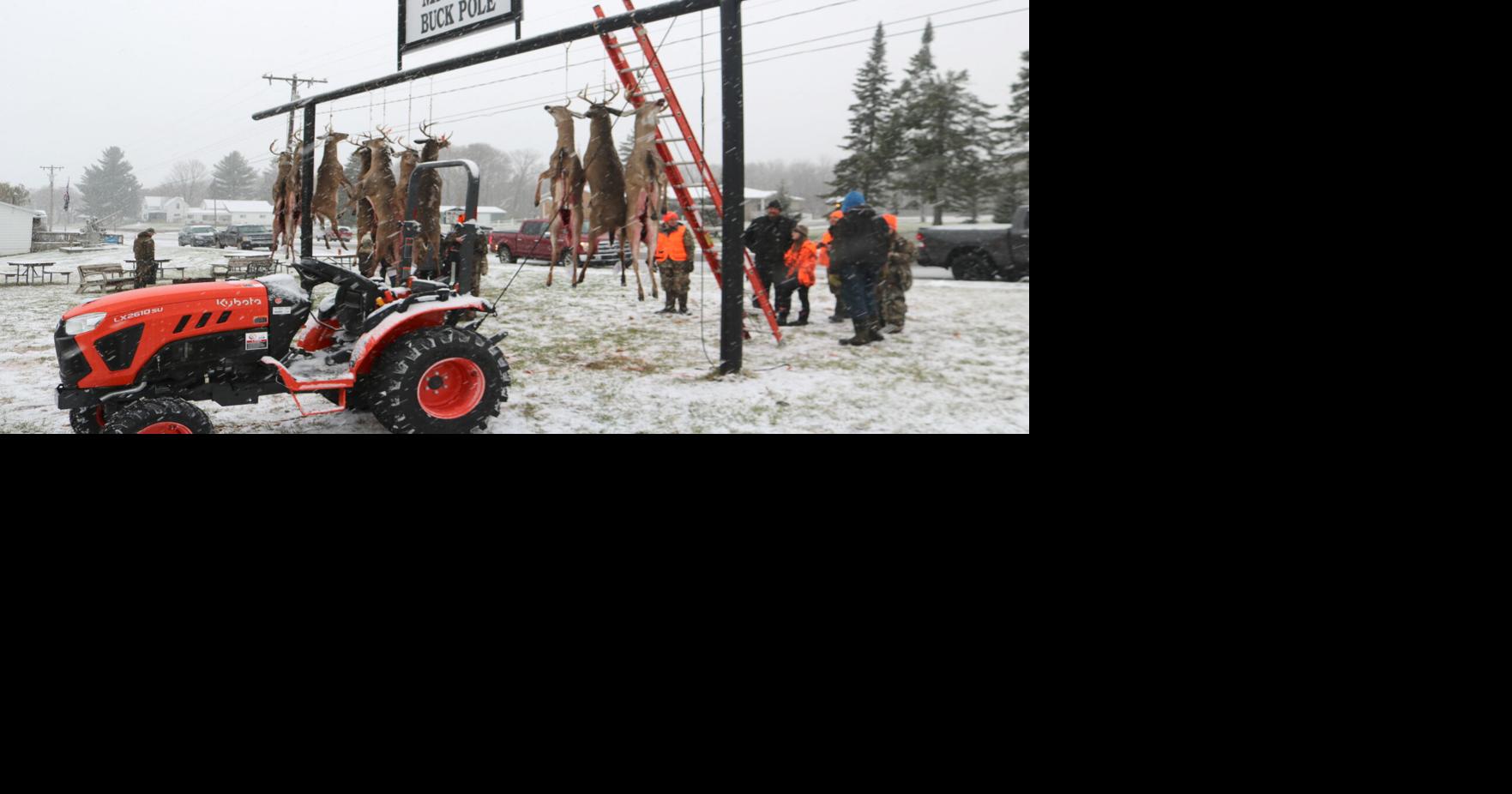 Marion, Manton host annual buck poles to signify the start of firearm ...