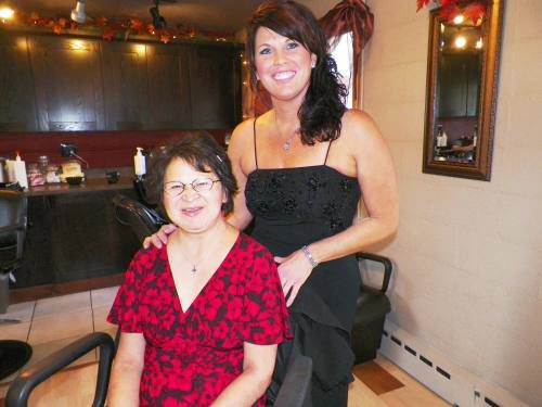 Her turn in the chair! | Local News | cadillacnews.com