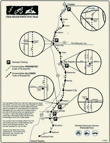 Section of White Pine Trail to be paved | Local News | cadillacnews.com