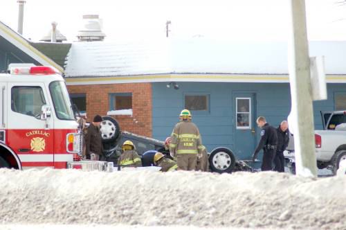 Police pursuit ends in rollover crash | Local News | cadillacnews.com