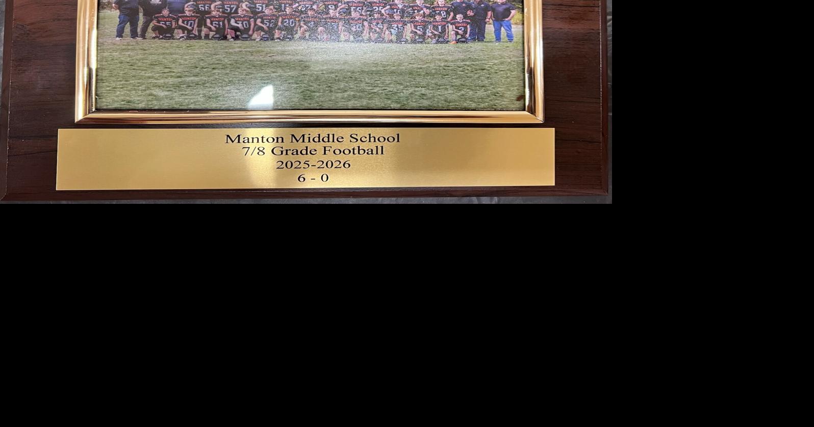 Manton Middle School celebrating historic football season | News ...