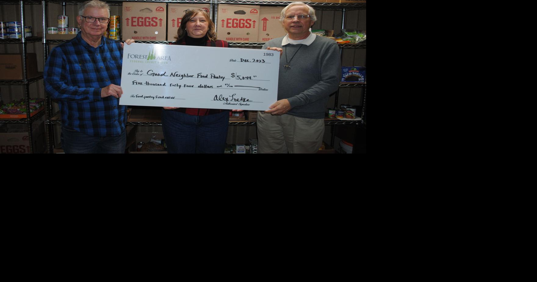 Good Neighbor Food Pantry receives $5,044 donation to purchase food ...