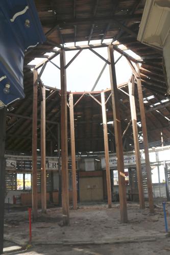Volunteers starting to prep octagonal building for move to new home ...