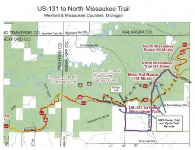 Access to Missaukee campground, ORV trails altered for bridge work ...