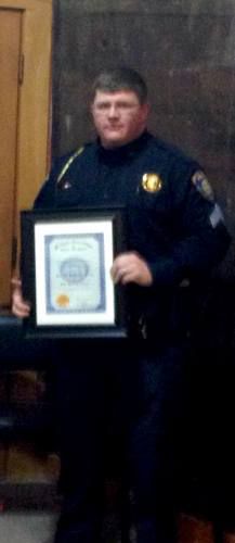 Evart officer honored for saving life | Local News | cadillacnews.com