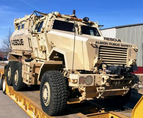 Cadillac acquires decommissioned military vehicle for emergency ...