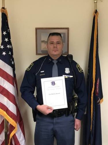 MSP trooper in Cadillac awarded for saving life of OD victim | News ...