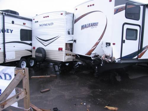 Woman blacks out, smashes RVs | Local News | cadillacnews.com