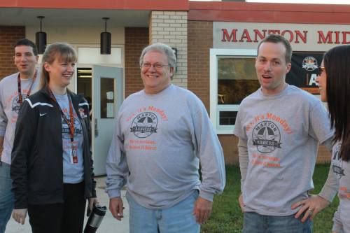 Manton schools pump students up for the week with Monday celebrations ...