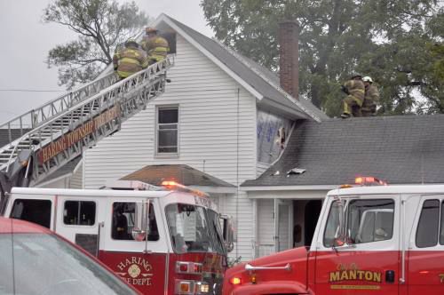Crews battle house fire in Manton Tuesday; Old 131 closed | Local News ...