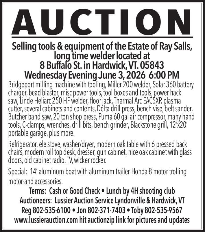 REGINALD LUSSIER - 87392 | Ads | caledonianrecord.com