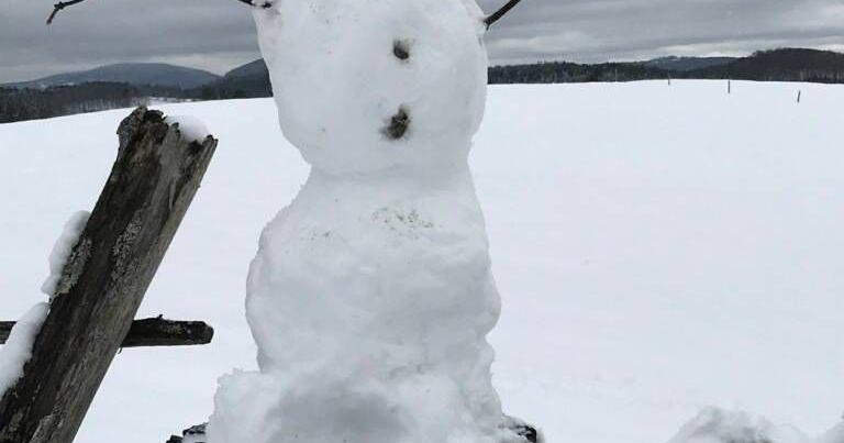 Snowman Sporting PPE In Peacham | Local News | caledonianrecord.com