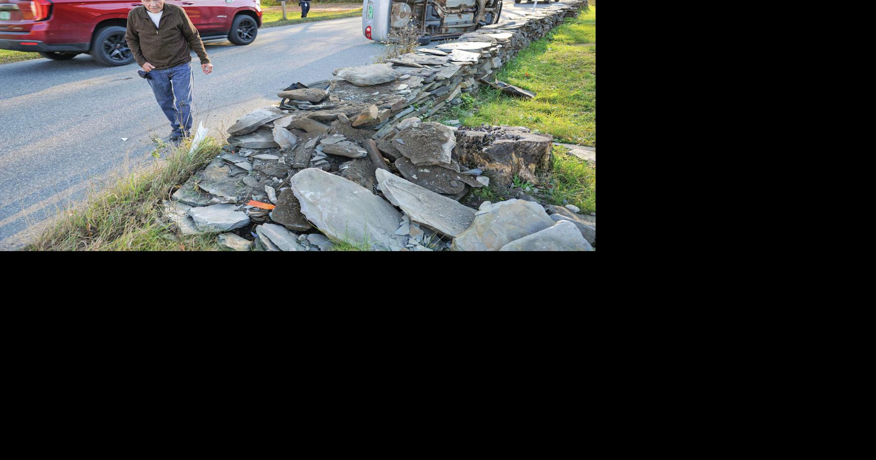 Frequent Stone Wall Crash Site Takes Another Hit | Local News ...