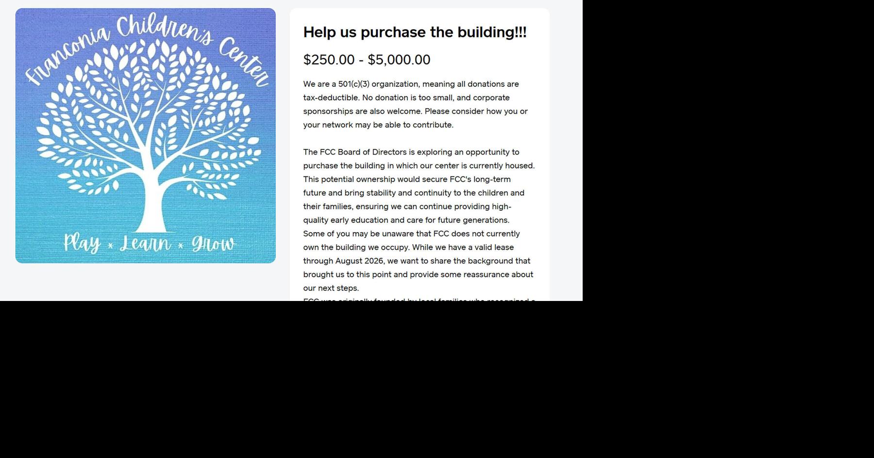 Franconia Children’s Center Seeking Funds To Purchase Building | Local ...