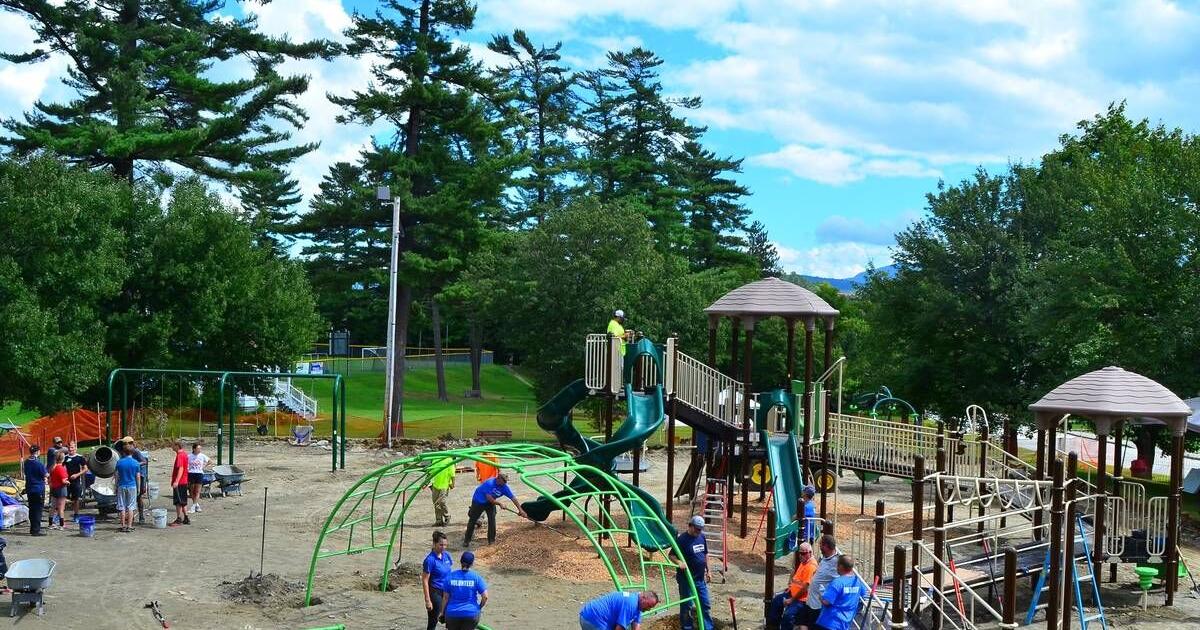 It Takes A Village:New, Fully Accessible Playground Goes Up Fast In ...