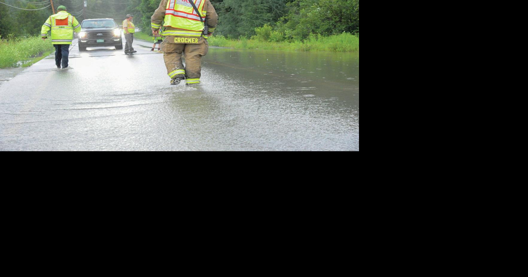 Heavy Rain Floods Brook Over Rt. 2B | Local News | caledonianrecord.com