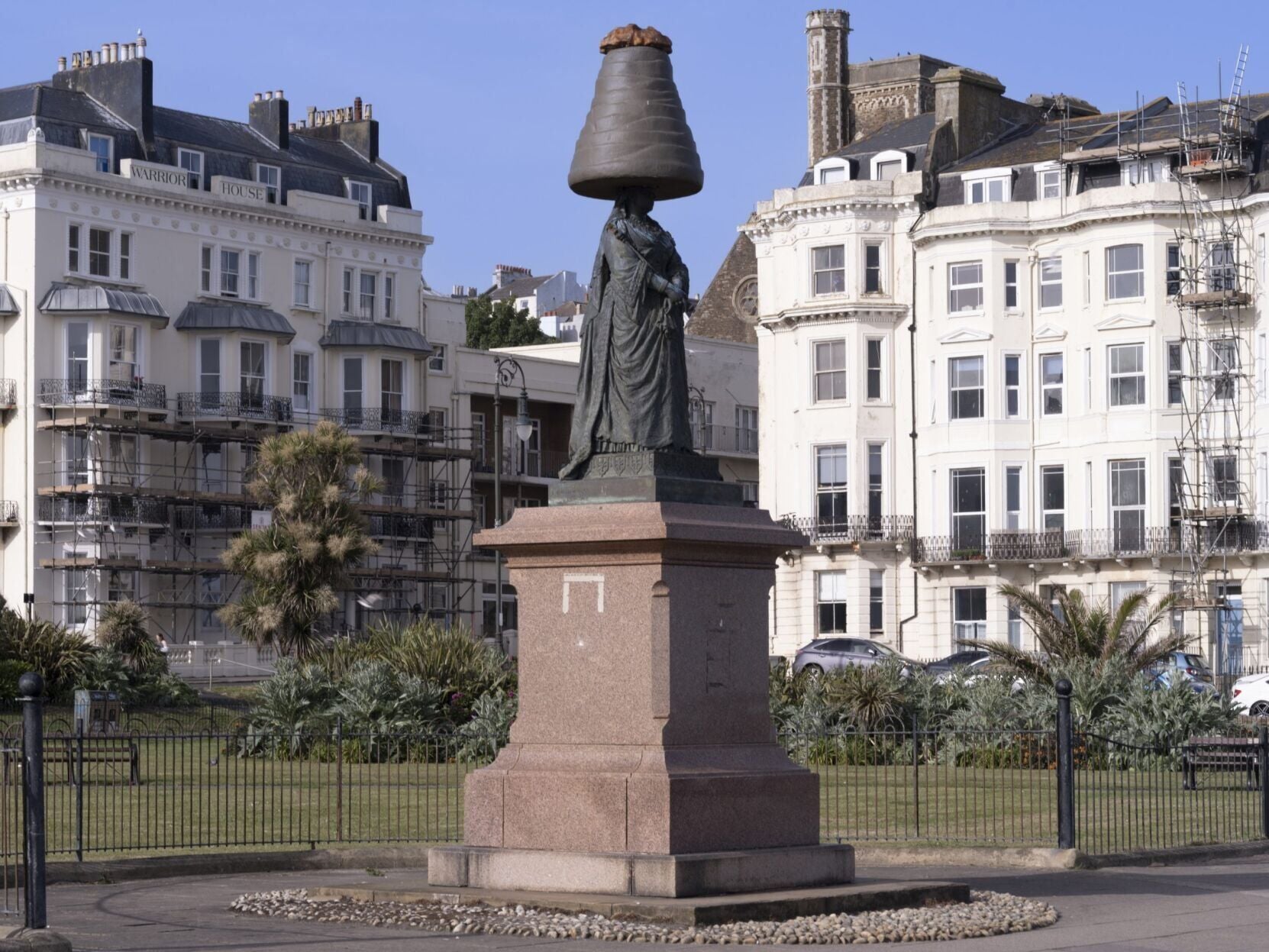 Prankster places giant Walnut Whip on Queen Victoria statue | National ...