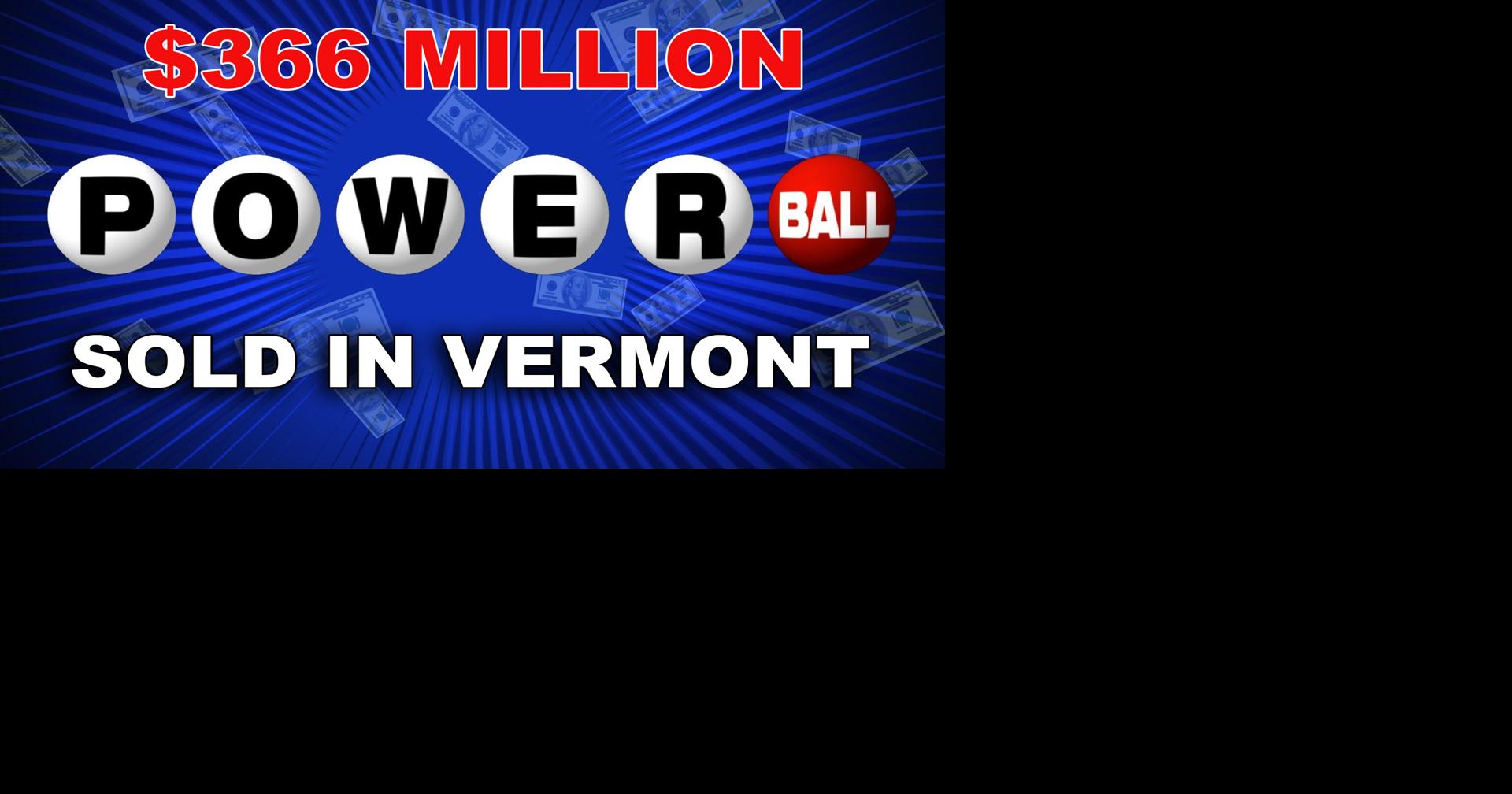 Winning $366 Million Powerball Ticket Sold In Vermont | News ...