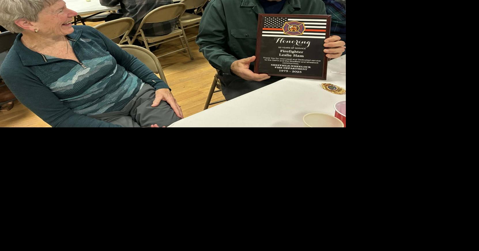 Sheffield-Wheelock Fire Department Honors Leslie Ham For 50 Years Of ...