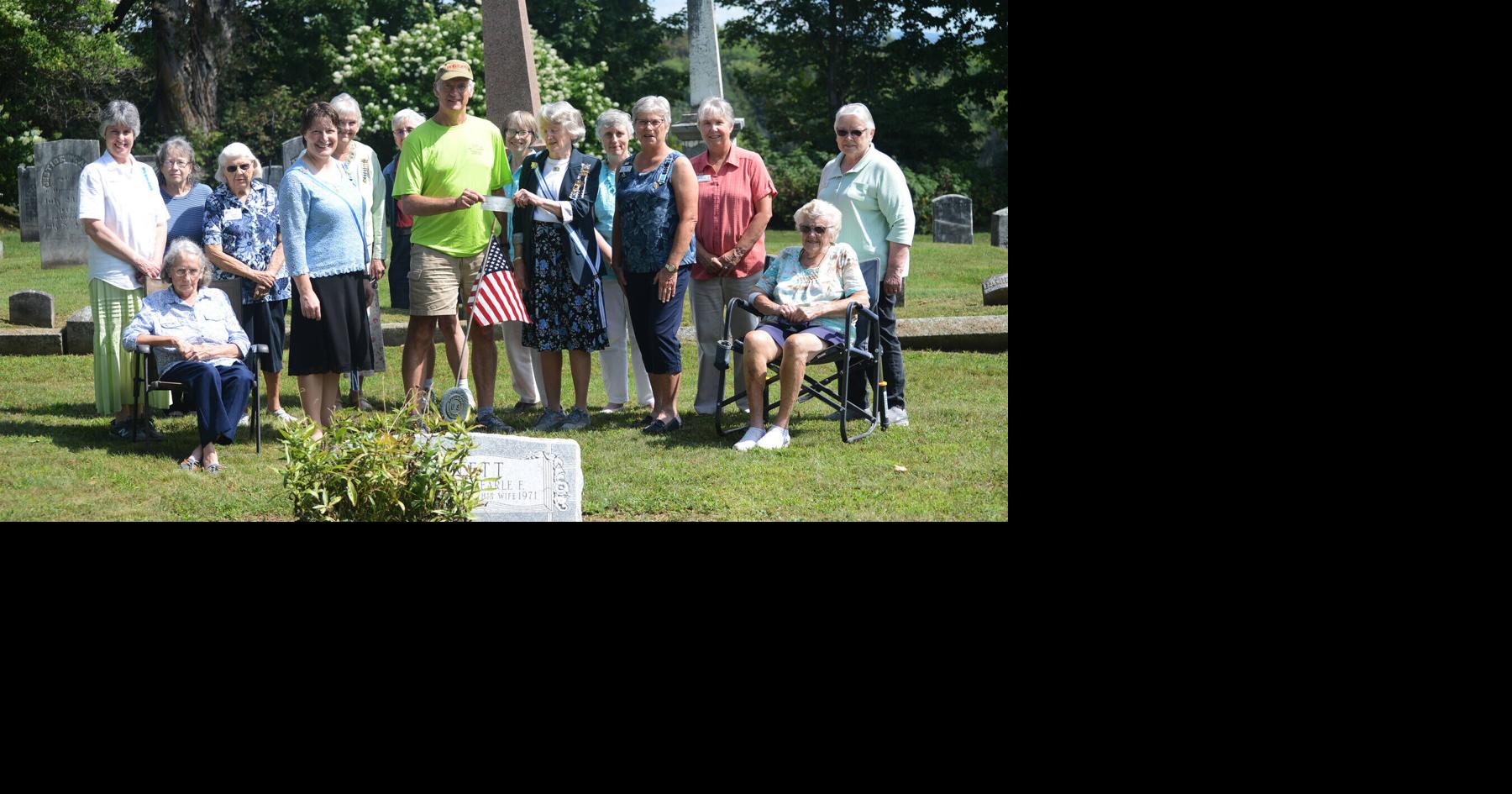 DAR Accepts Check From VOCA For Center Cemetery Restoration | Local ...