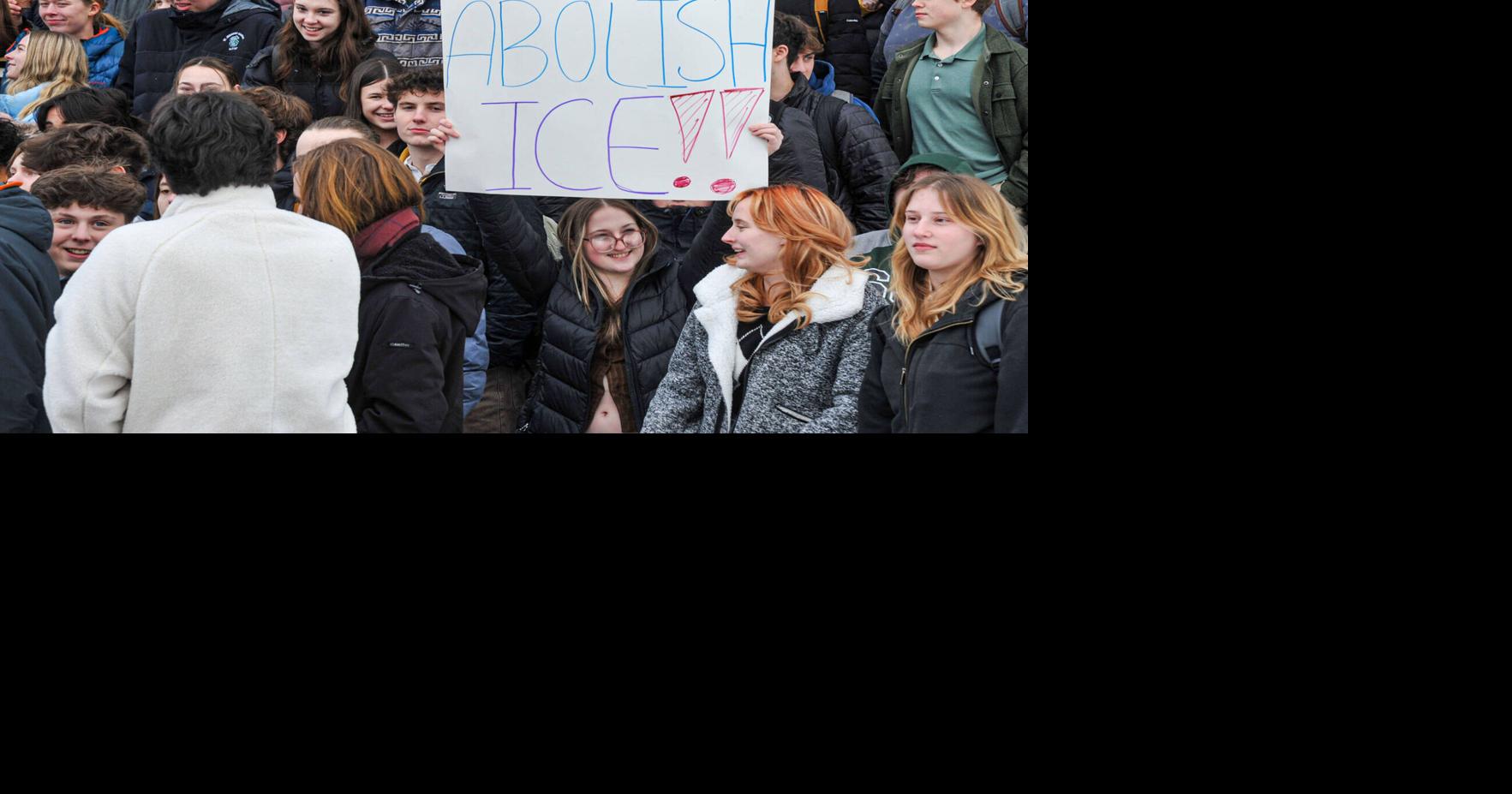 Academy Students Walk Out Of Class On Cold Day To Protest ICE | Local ...