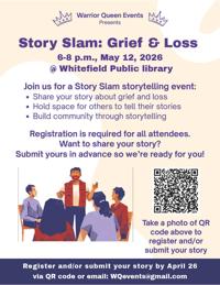 Grief-And-Loss Story Slam Scheduled For Whitefield Library | Local News ...