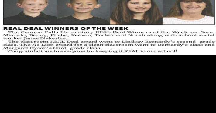 REAL Deal Winners of the Week | Local News | cannonfallsbeacon.com