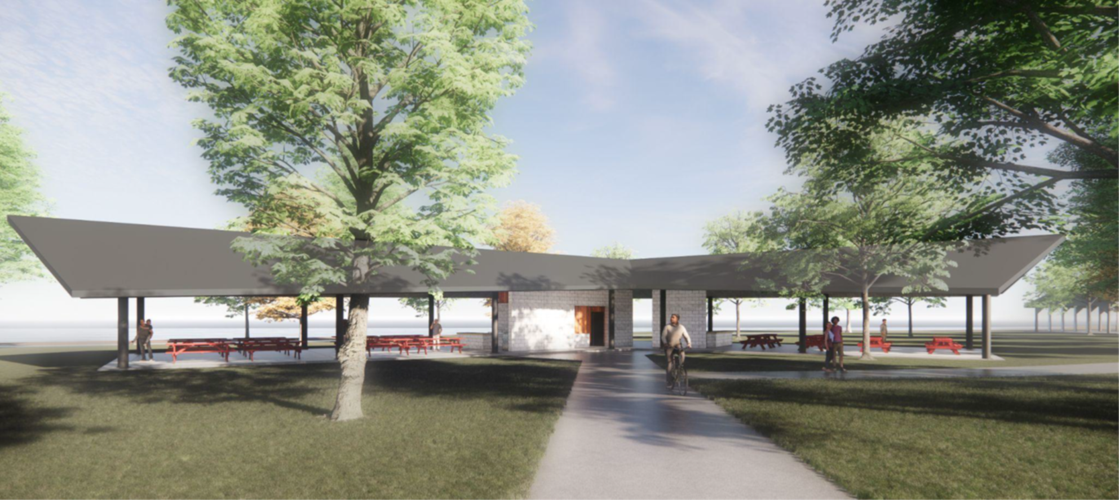 Ceremony kicks off pavilion construction at Byllesby Regional Park ...