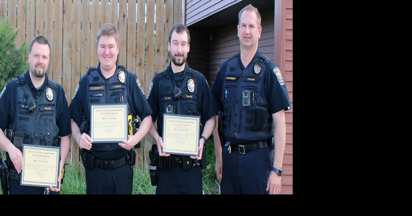 ‘Lifesaving Awards’ presented to CFPD officers Fox, Truax, Johnson ...