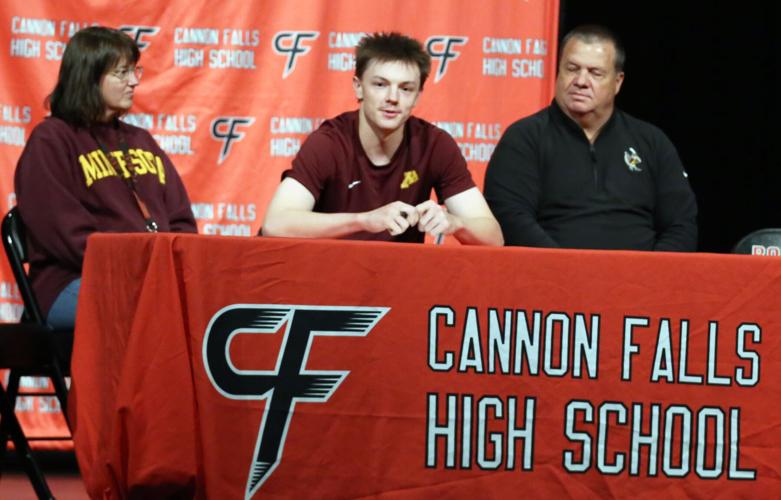 Four Cannon Falls athletes make their collegiate commitments official ...