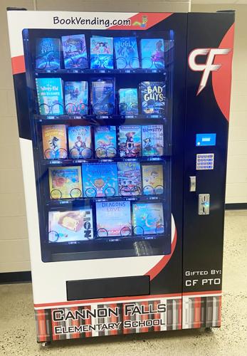 Cannon Falls PTO unveils book vending machine | Schools ...