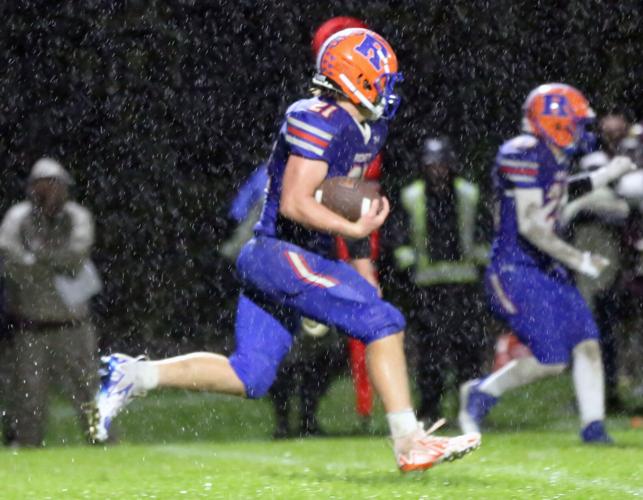 Randolph football falls to Lester Prairie on rainy, muddy Thursday ...