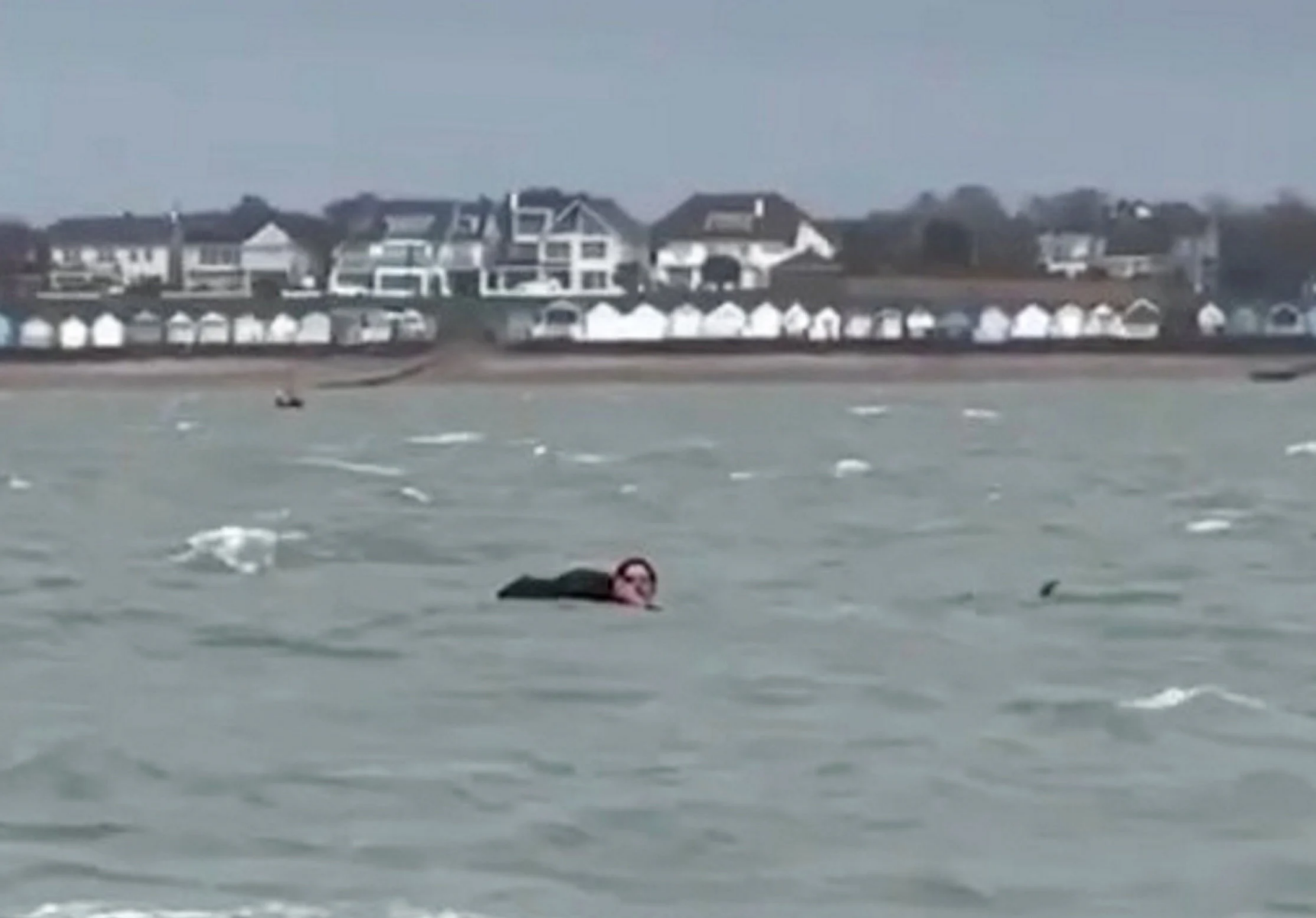 Moment two men rescued from drowning captured on camera | National ...