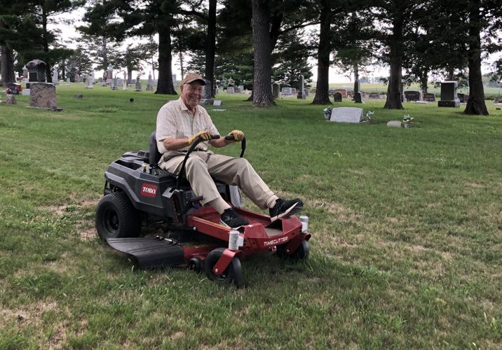 Volunteers dedicate themselves to mowing grounds of Our Lady of Mount ...