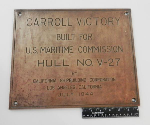 Piece of SS Carroll Victory donated to the City of Carroll | News ...