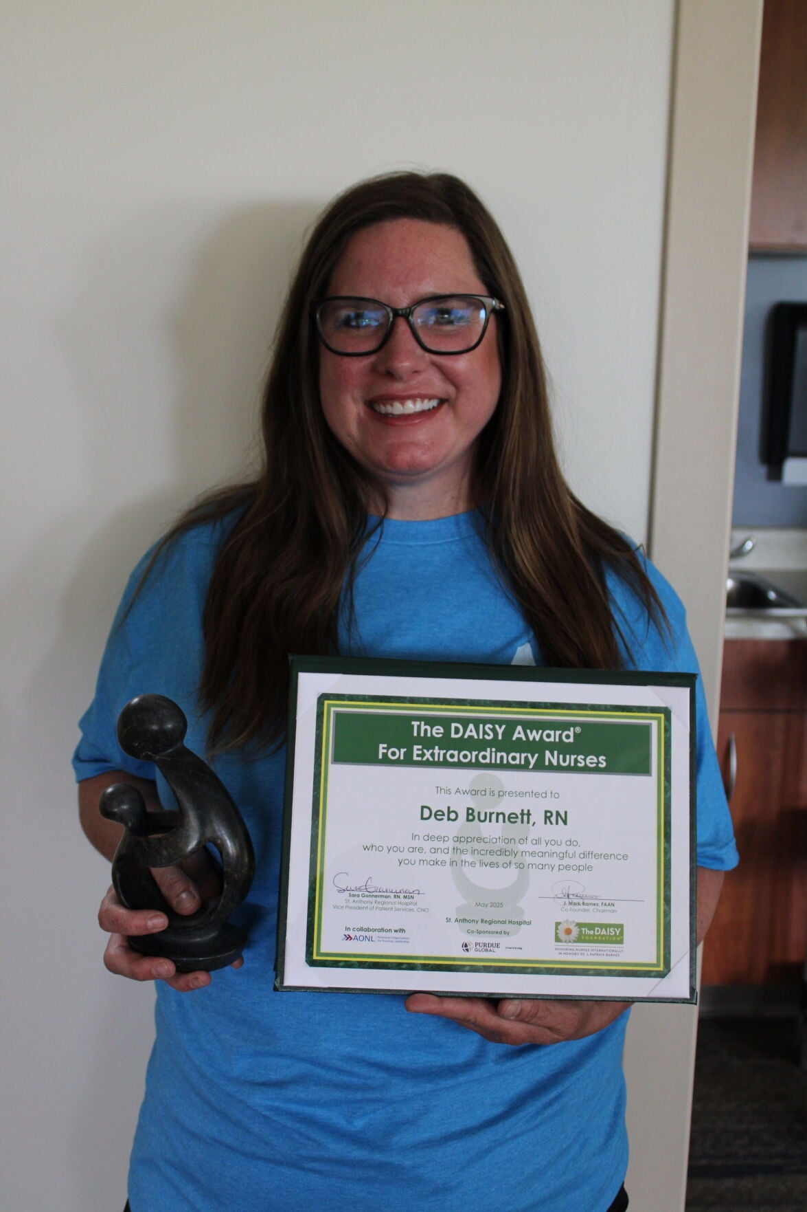 Deb Burnett Honored with DAISY Award at St. Anthony Regional Hospital ...