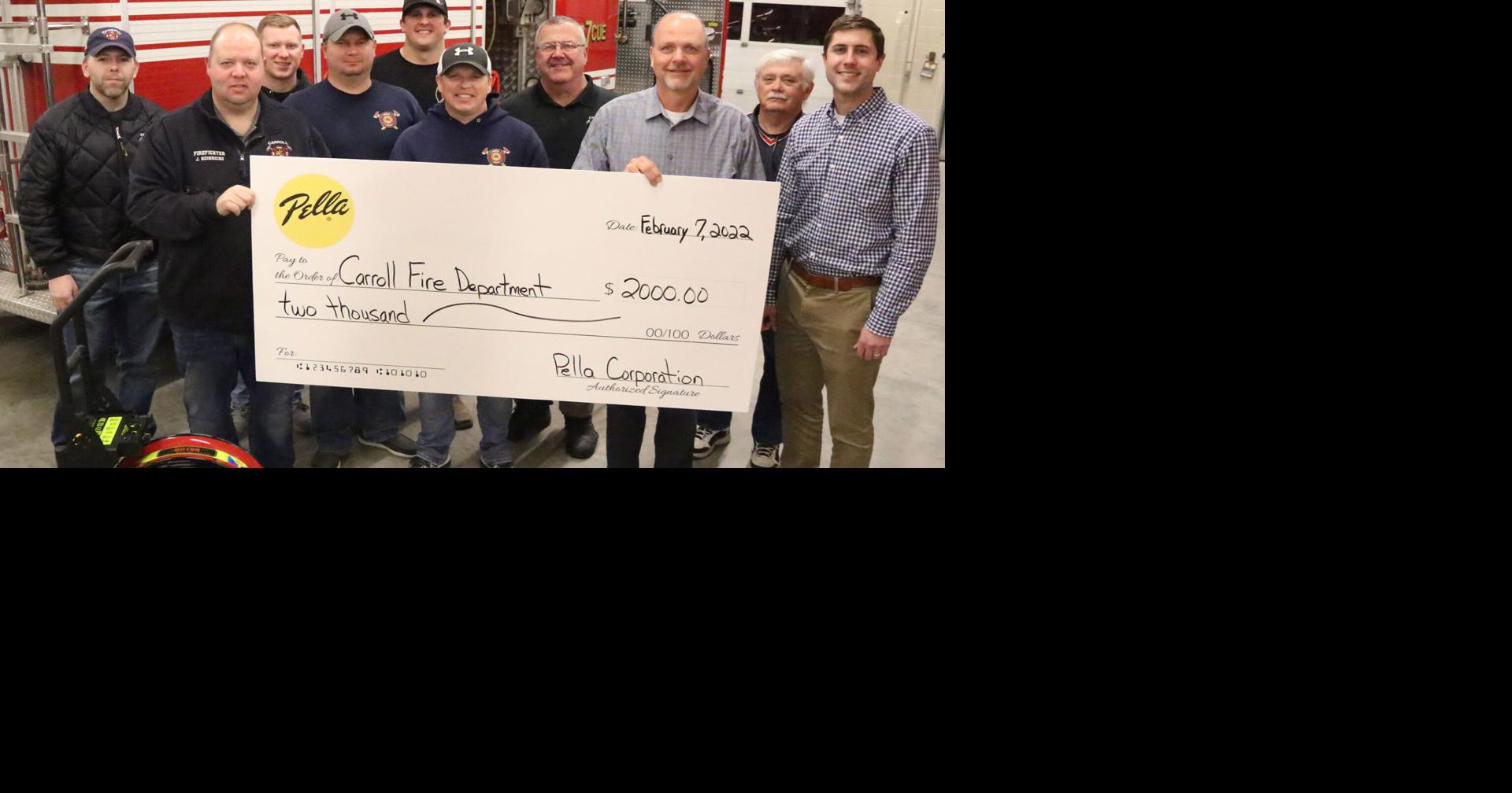 Pella donation aids Fire Department purchase | News | carrollspaper.com