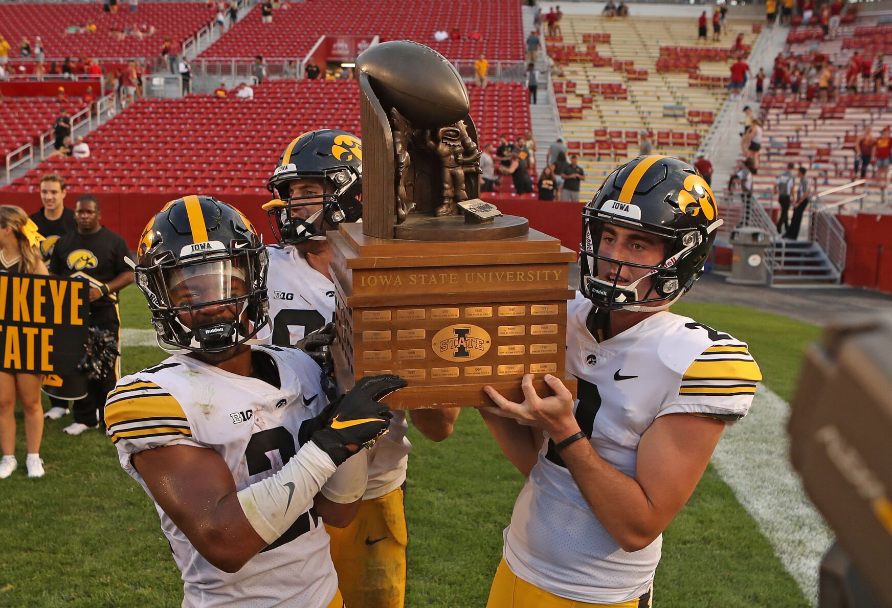 Iowa wins turnover battle retains CyHawk trophy for sixth-straight ...