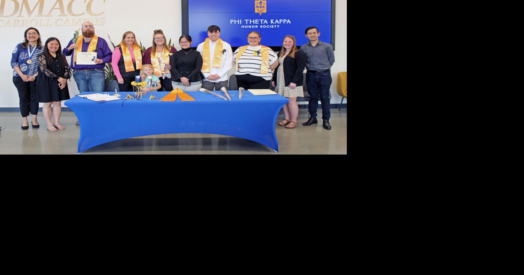 DMACC students inducted into Phi Theta Kappa Honor Society | News ...