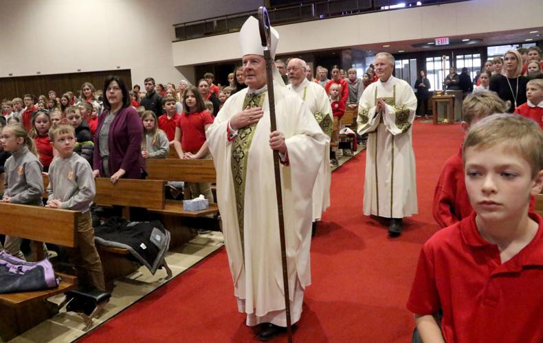 Bishop joins celebration at Kuemper | News | carrollspaper.com