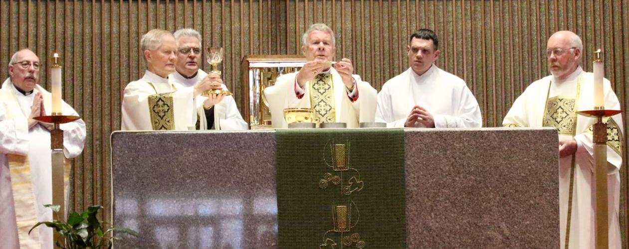Bishop joins celebration at Kuemper | News | carrollspaper.com