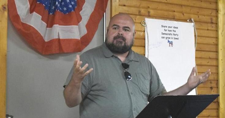 Democrat Ryan Melton talks on his second campaign for Iowa’s 4th ...