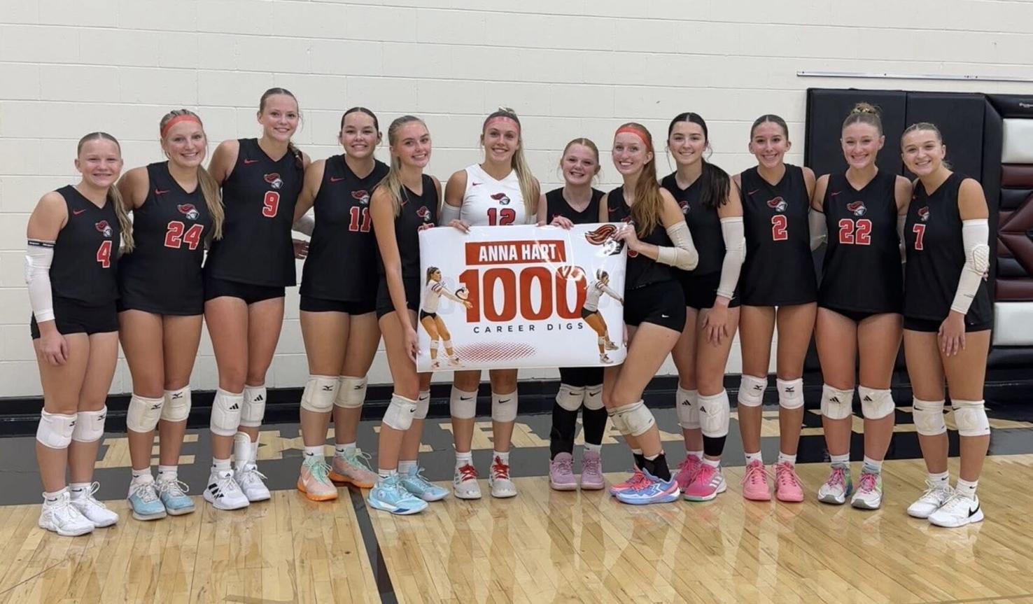 Crusader volleyball starts off victorious in the Rolling Valley; Hart ...