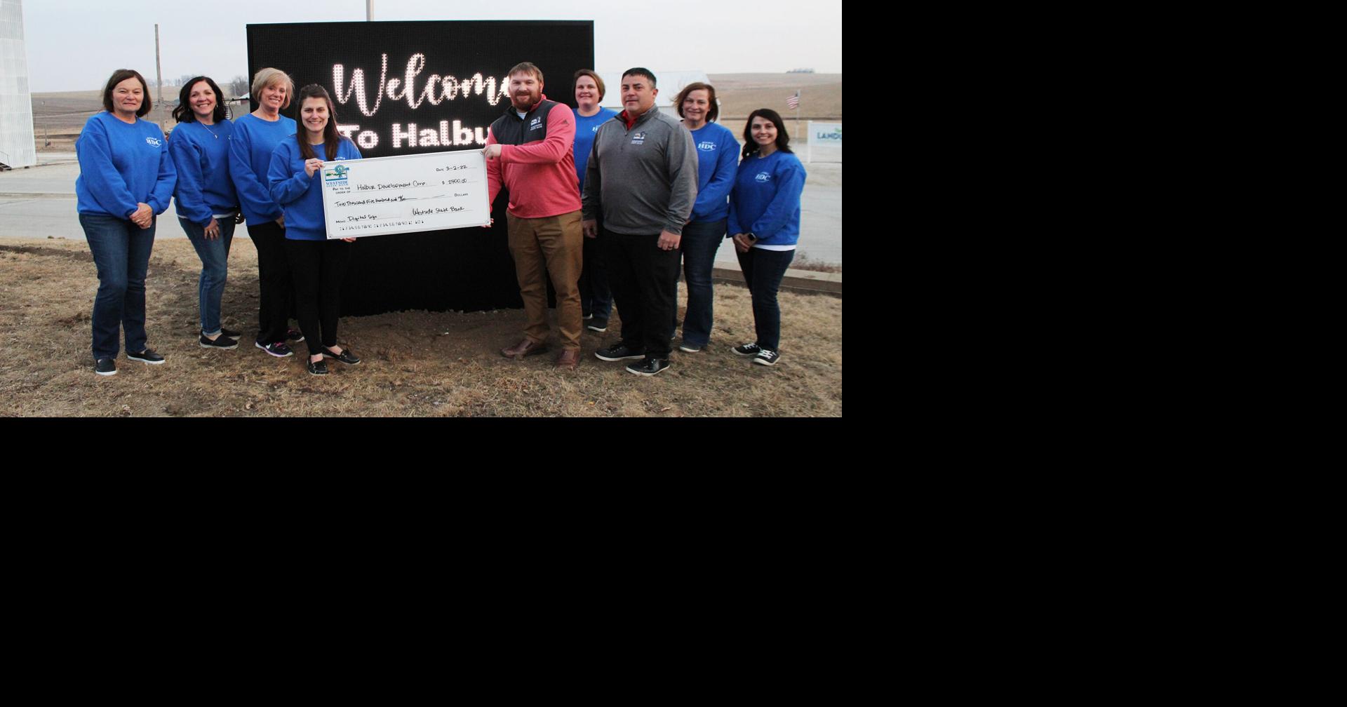 Halbur acquires new digital sign for sharing community announcements ...