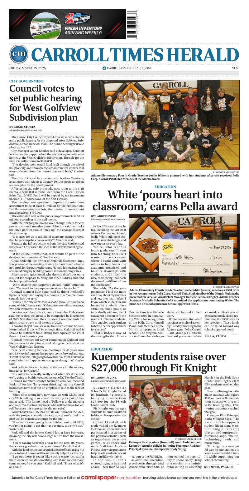 Page A1 | e-Edition | carrollspaper.com
