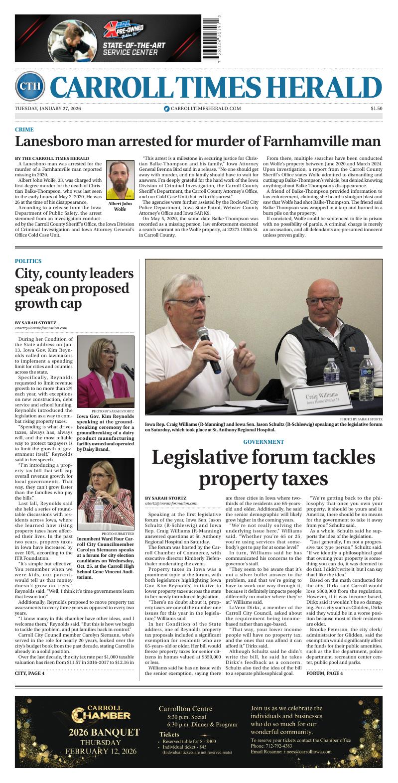 Page A1 | e-Edition | carrollspaper.com