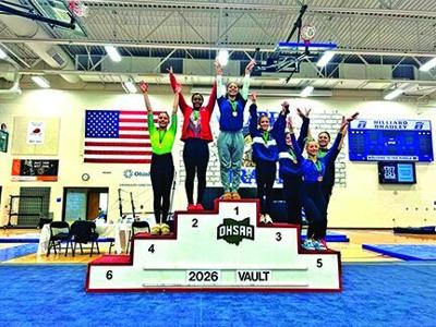 Sofia Macias and Samantha Singleton repeat as gymnastics state ...