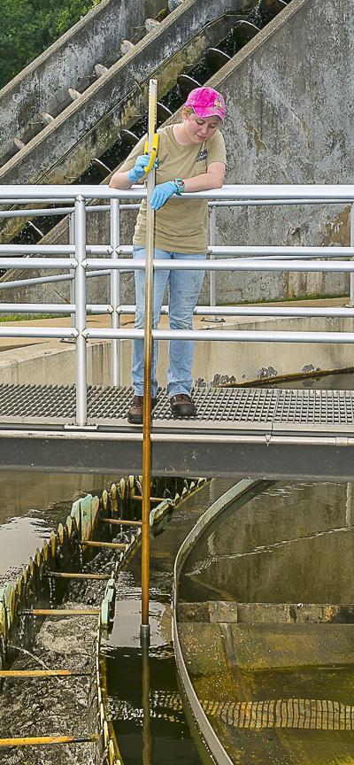 Education: Intern learning the importance of water reclamation plants ...
